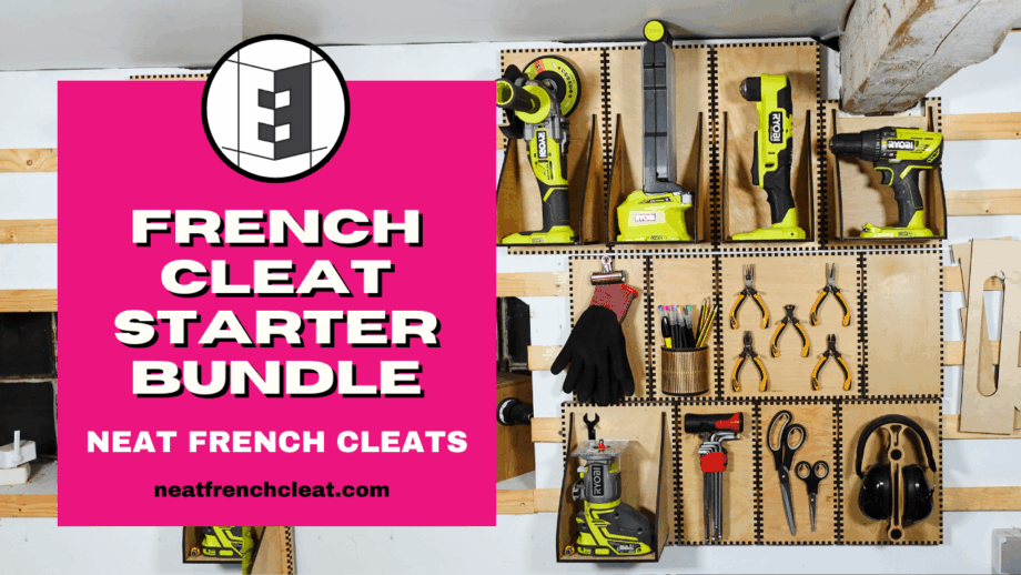 French Cleat Starter Pack Bundle – Organize Your Workshop with Ease